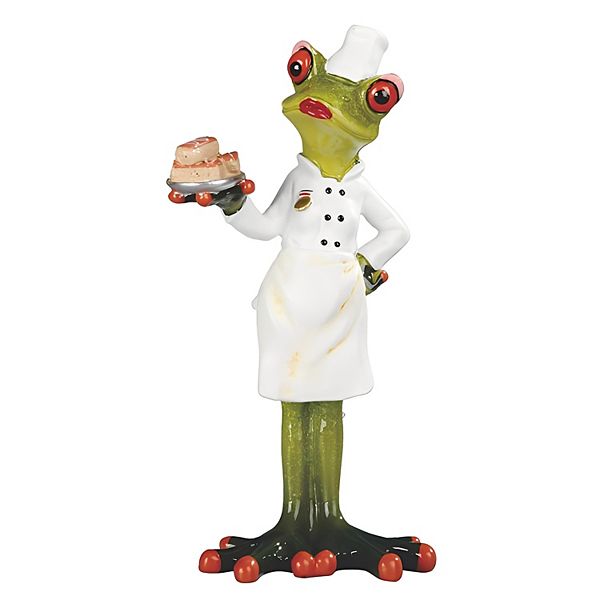 Fc Design 7"h Frog Chef Serving Figurine Decoration Home Room Decor