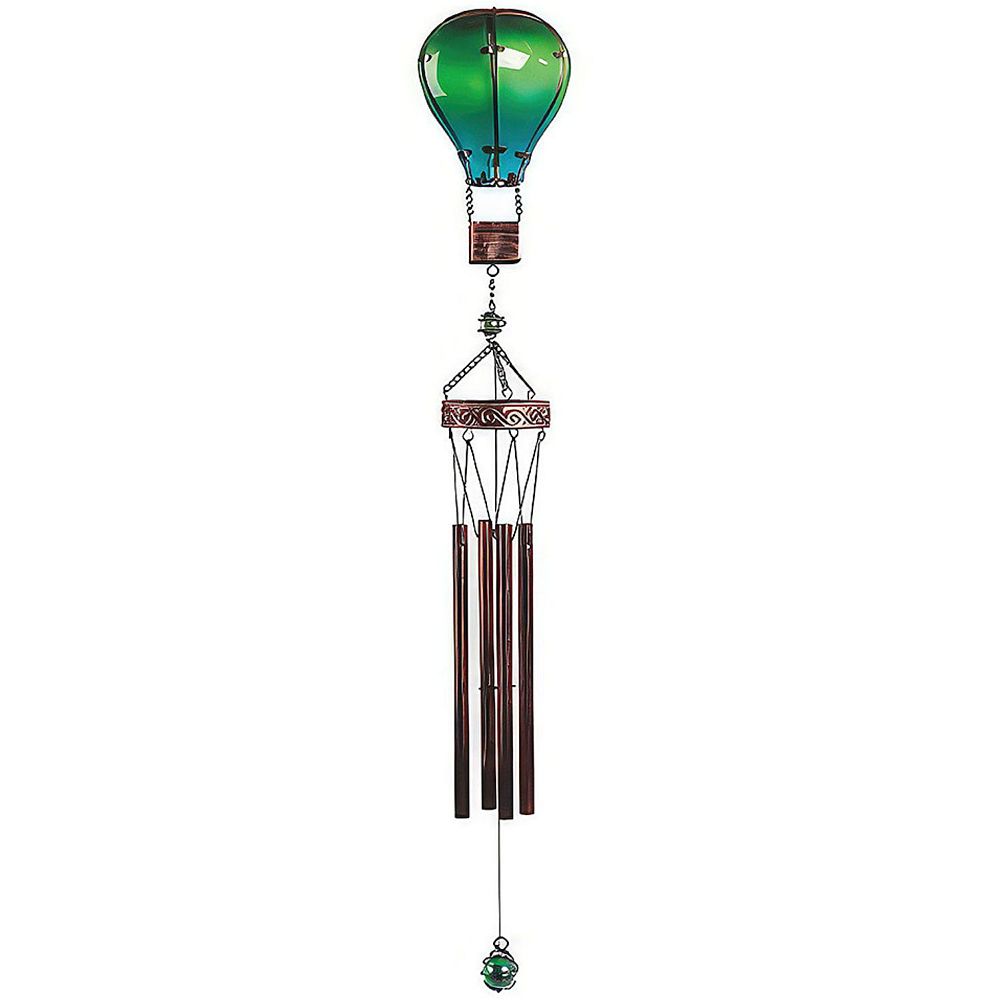 Fc Design 36" Long Green And Blue Glass Air Balloon Wind Chime Perfect ...