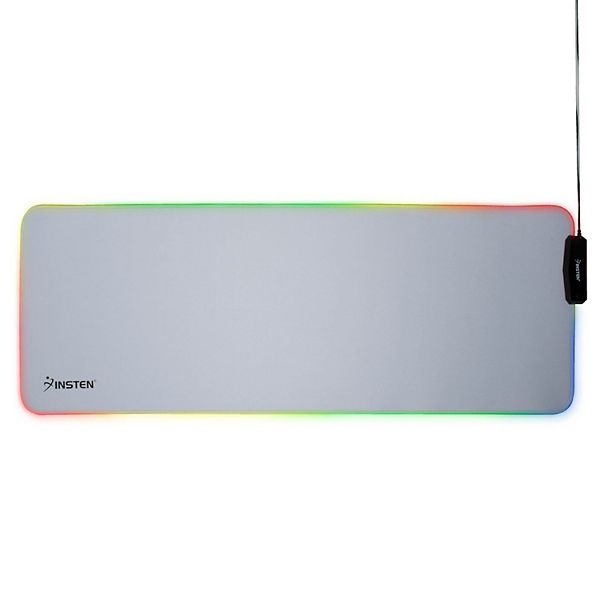 Rgb Mouse Pad Gaming Led Large Soft Cloth 4 Usb Port Mat, White 31 ...