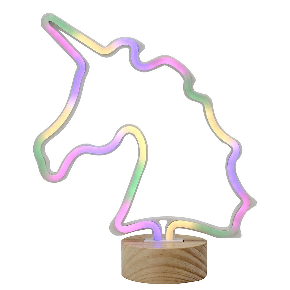 The Big One Kids™ LED Neon Light-Up Unicorn Silhouette Table Decor