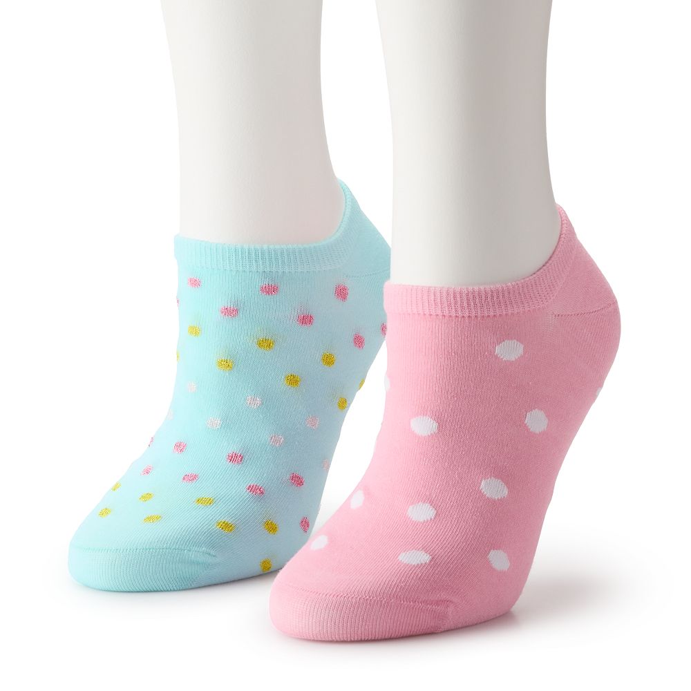 Women's Lotsa Dots 2-pk. No Show Socks