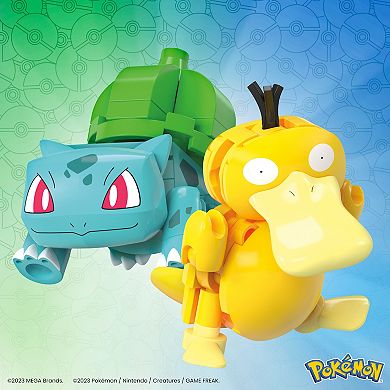 Kids Mega Bloks MEGA Pokémon Bulbasaur & Psyduck Poké Balls Building ...
