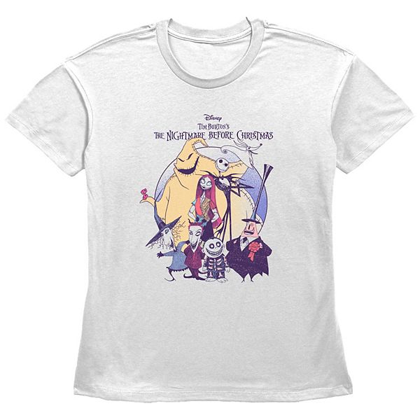 Disney's The Nightmare Before Christmas Juniors' Scary Group Graphic Tee