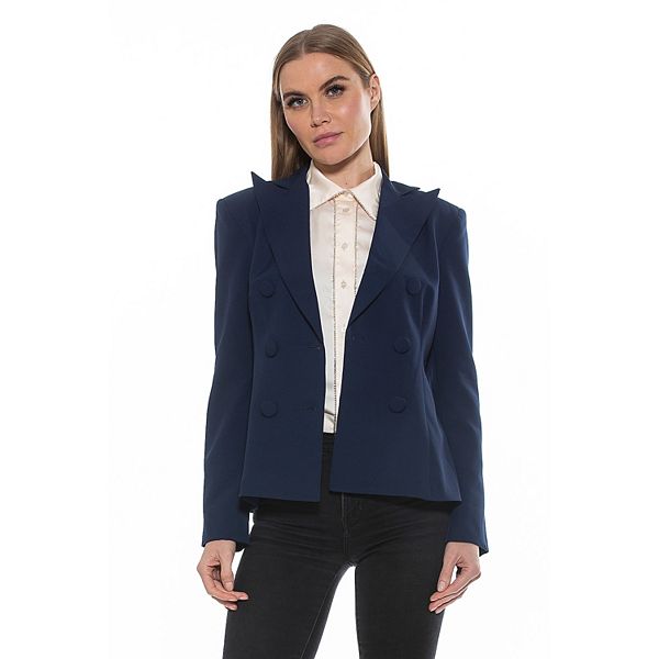 Women's ALEXIA ADMOR Lianne Classic Structured Blazer with Shoulder Pads