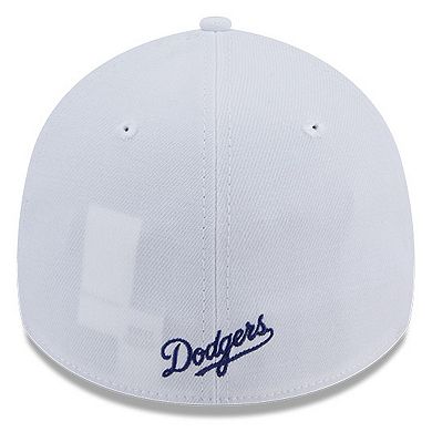 Men's New Era White Los Angeles Dodgers Evergreen 39THIRTY Flex Hat