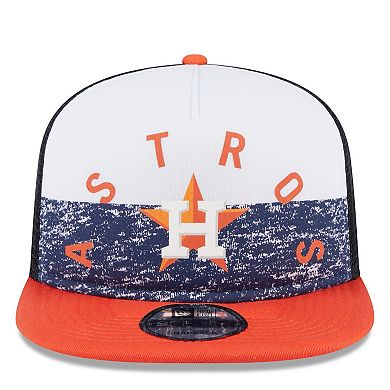 Men's New Era White/Orange Houston Astros Team Foam Front A-Frame ...