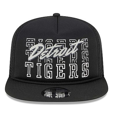 Men's New Era Black Detroit Tigers Street Team A-Frame Trucker 9FIFTY ...