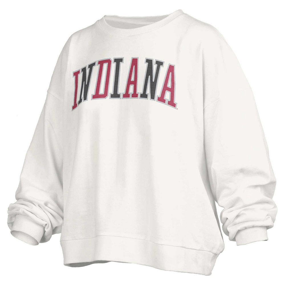 Women's Pressbox White Indiana Hoosiers Janise SequinÂ Waist Length ...
