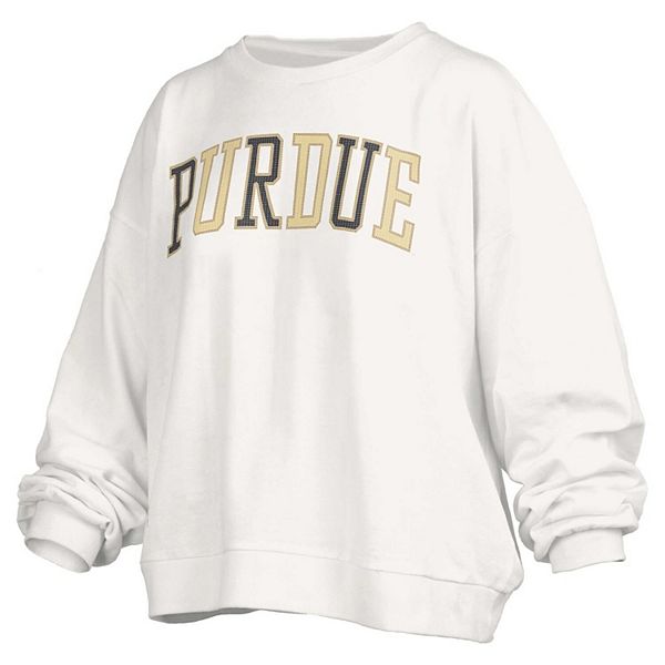 Women's Pressbox White Purdue Boilermakers Janise SequinÂ Waist Length ...