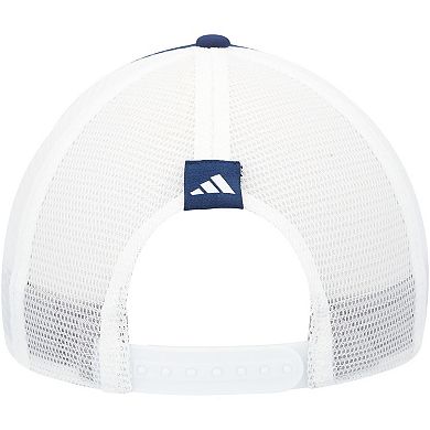 Men's adidas Navy Georgia Tech Yellow Jackets Phrase Foam Front Trucker ...