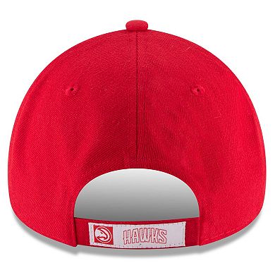Men's New Era Red Atlanta Hawks Official Team Color 9FORTY Adjustable Hat