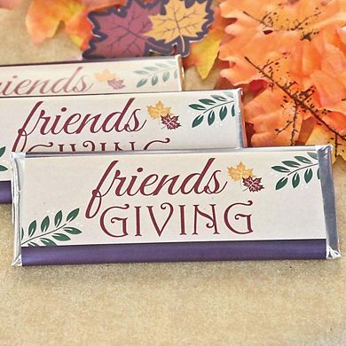 Big Dot Of Happiness Friends Thanksgiving Feast Candy Bar Wrapper ...