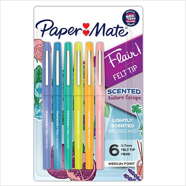 Paper Mate® Flair Scented Felt Tip Pens - Assorted Nature Escape Scents ...