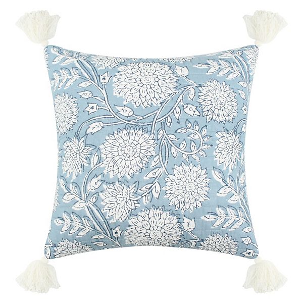 Levtex Home Adare Blue Tassel Throw Pillow