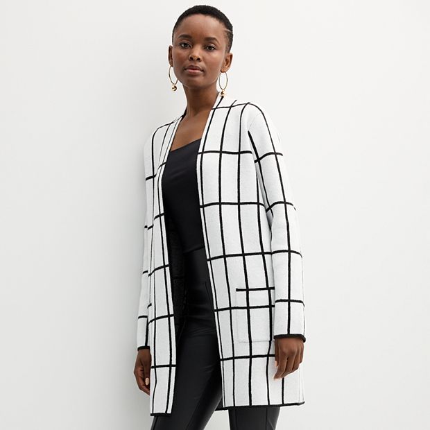 Women's Nine West Clean Collar Coatigan