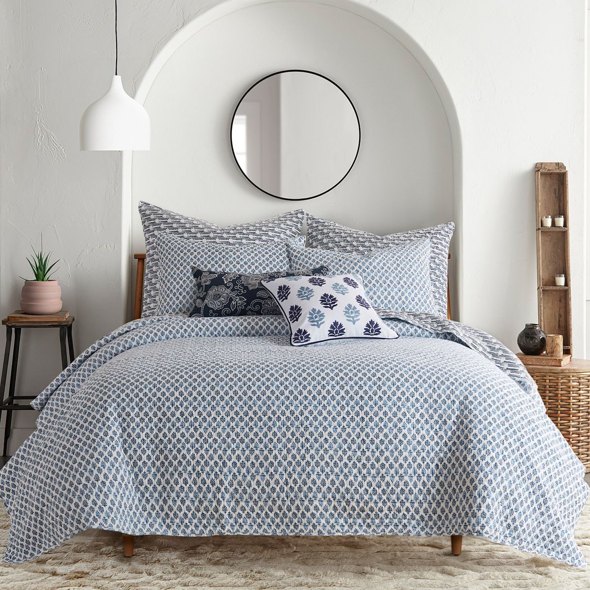 Levtex Home Aditya Quilt Set with Shams, Blue Deals and Price History ...