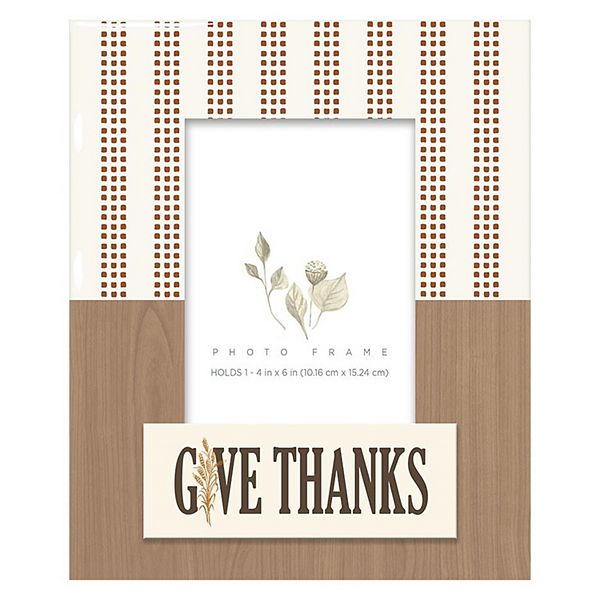 Give Thanks 4" x 6" Vertical Frame