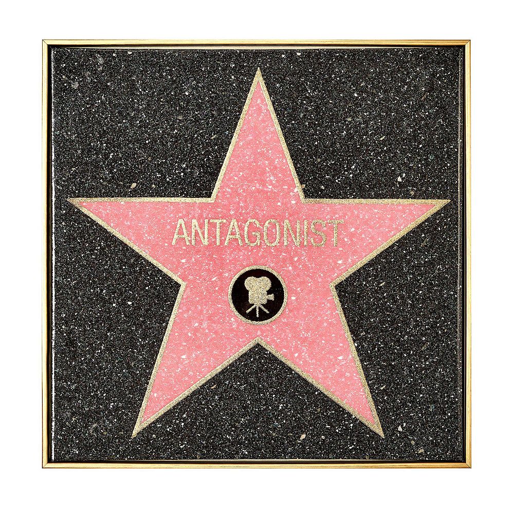 American Art Décor "Antagonist" Walk of Fame Star Framed Canvas Wall Decor