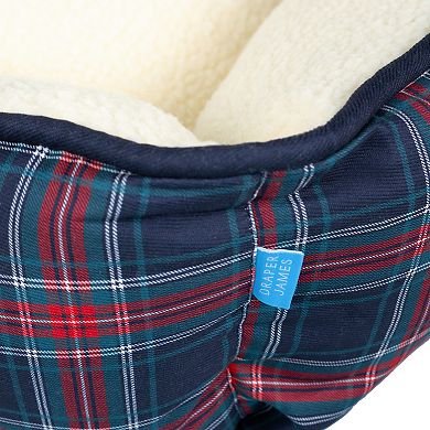 Draper James™ Multi-Colored Tartan Sherpa Pet Bed