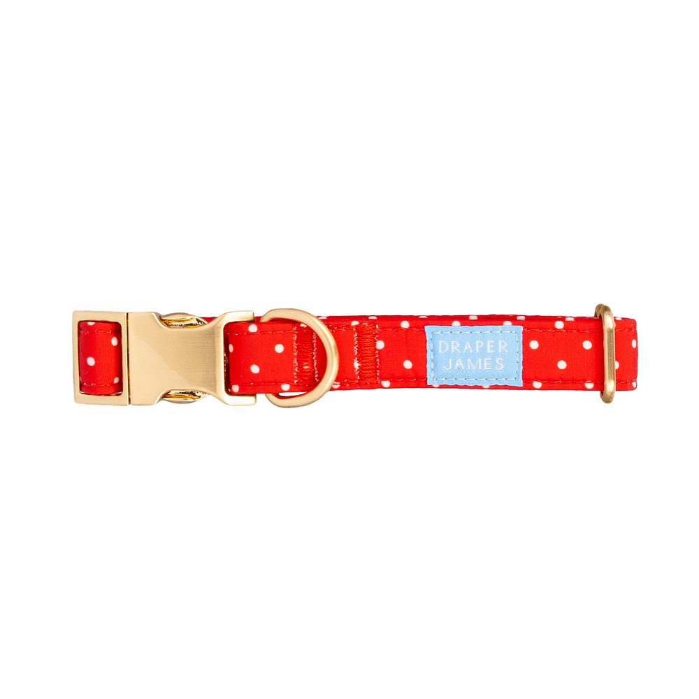 Draper James™ Red Classic Polka Dot Pet Collar