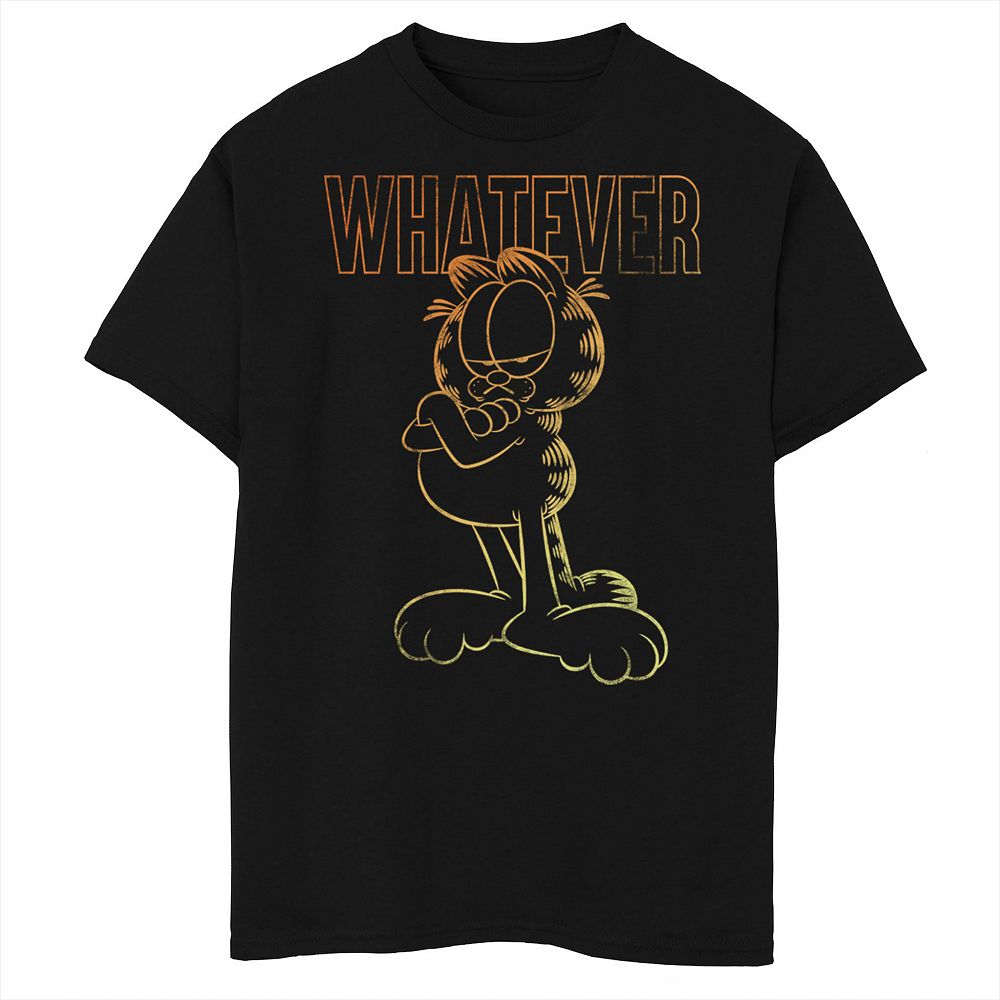 Boys Garfield Whatever Poster Husky Graphic Tee