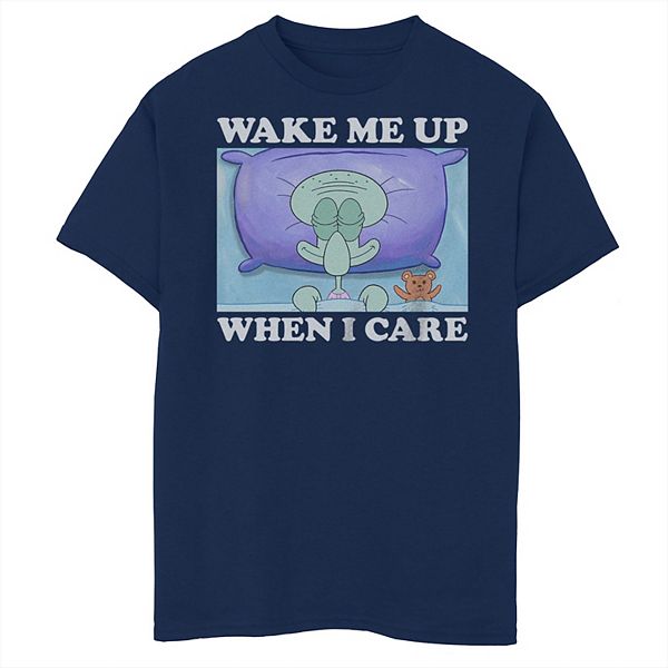 Boys SpongeBob SquarePants Squidward Sleeping Husky Graphic Tee