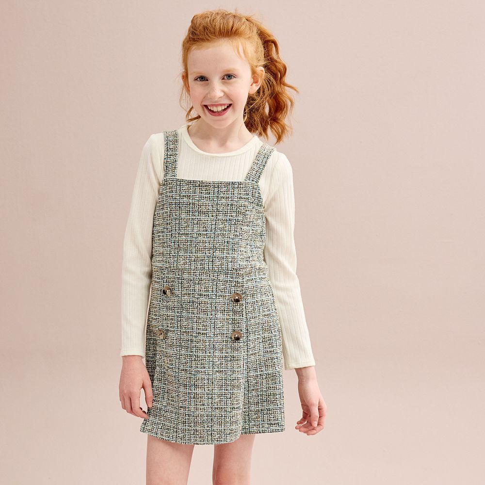 Girls 7-16 Bonnie Jean Boucle 2-pc. Top & Romper Set