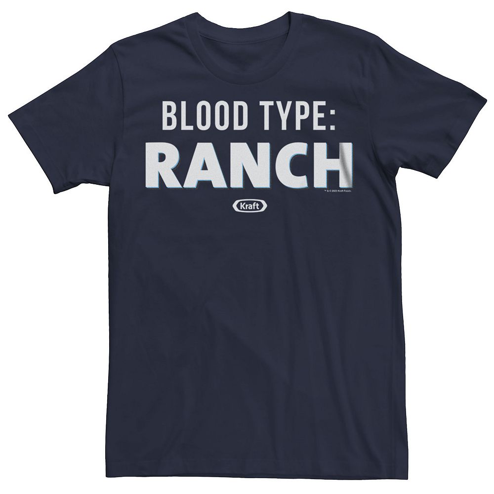 Men's Kraft Blood Type Ranch Graphic Tee