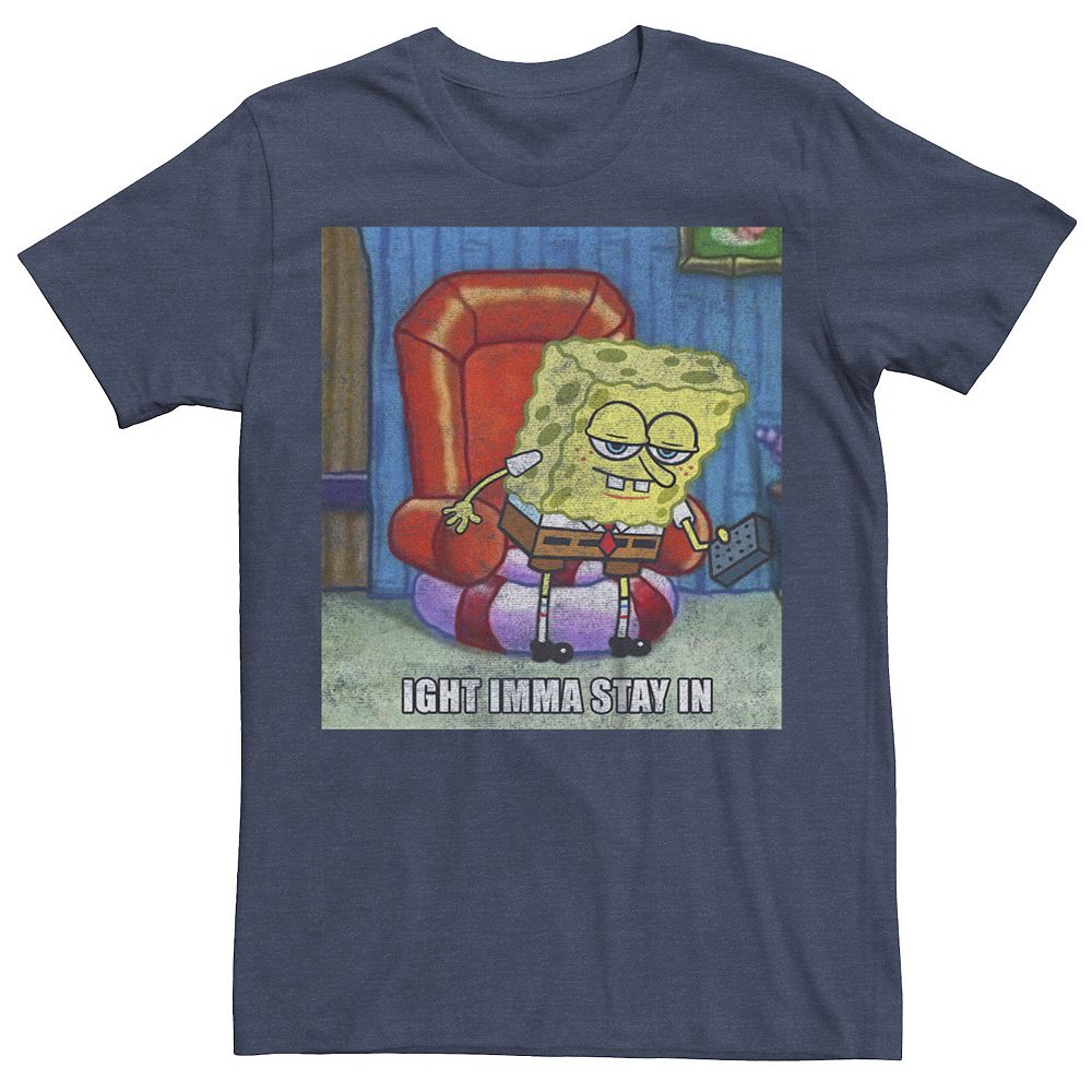 Men's SpongeBob SquarePants Imma Stay In Graphic Tee