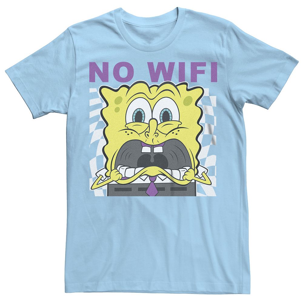 Men's SpongeBob SquarePants No Wi-Fi Graphic Tee