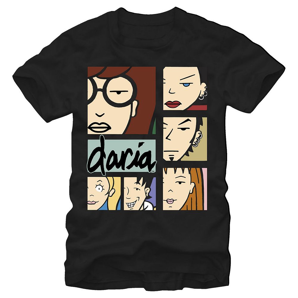 Men's Daria Characters Closeups Graphic Tee