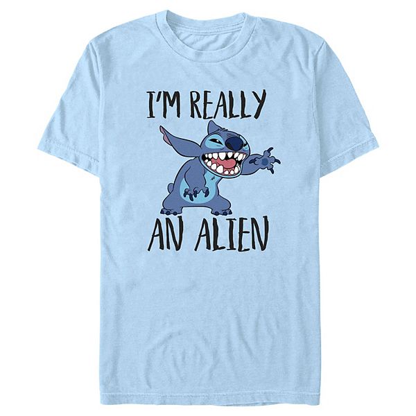 Disney's Lilo & Stitch I'm Really An Alien Men's Graphic Tee