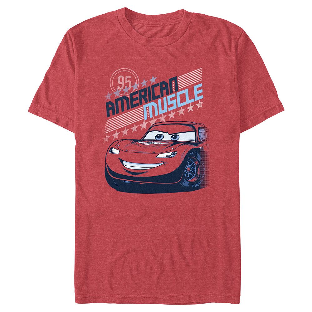 Disney / Pixar's Cars Lightning McQueen American Muscle Men's Graphic Tee