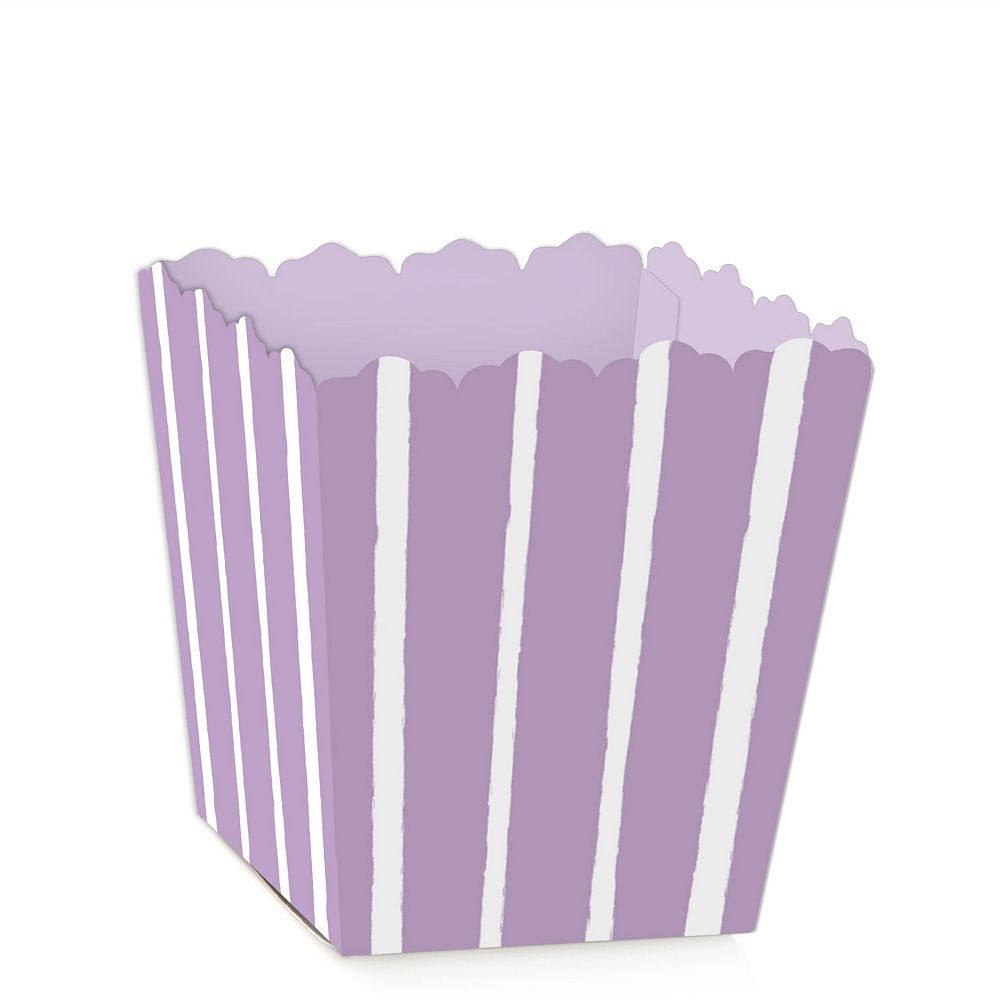 Big Dot Of Happiness Purple Stripes - Favor Boxes - Simple Party Treat ...