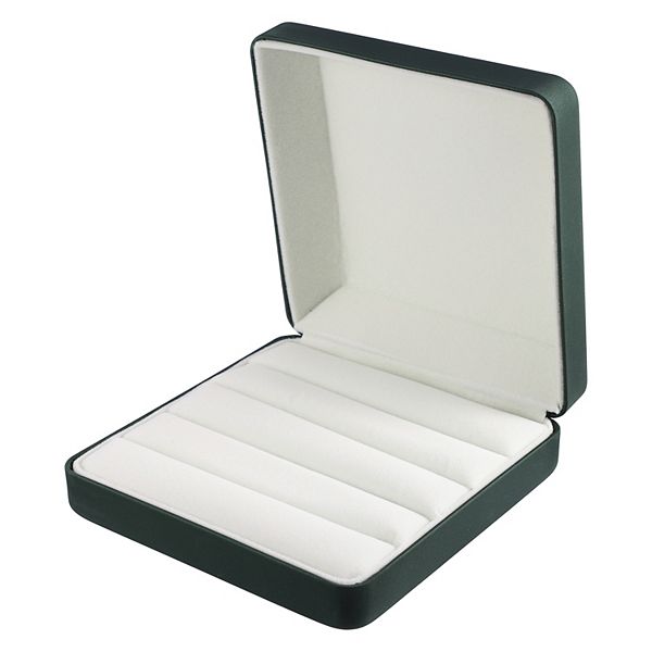 Multiple Ring Box Jewelry Display Stand Ring Organizer Case Velvet Gift ...