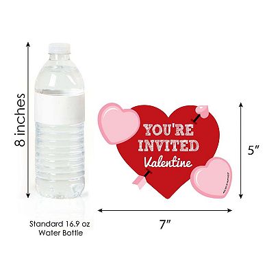 Big Dot Of Happiness Conversation Hearts - Shaped Fill-in Invitations ...