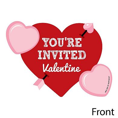 Big Dot Of Happiness Conversation Hearts - Shaped Fill-in Invitations ...