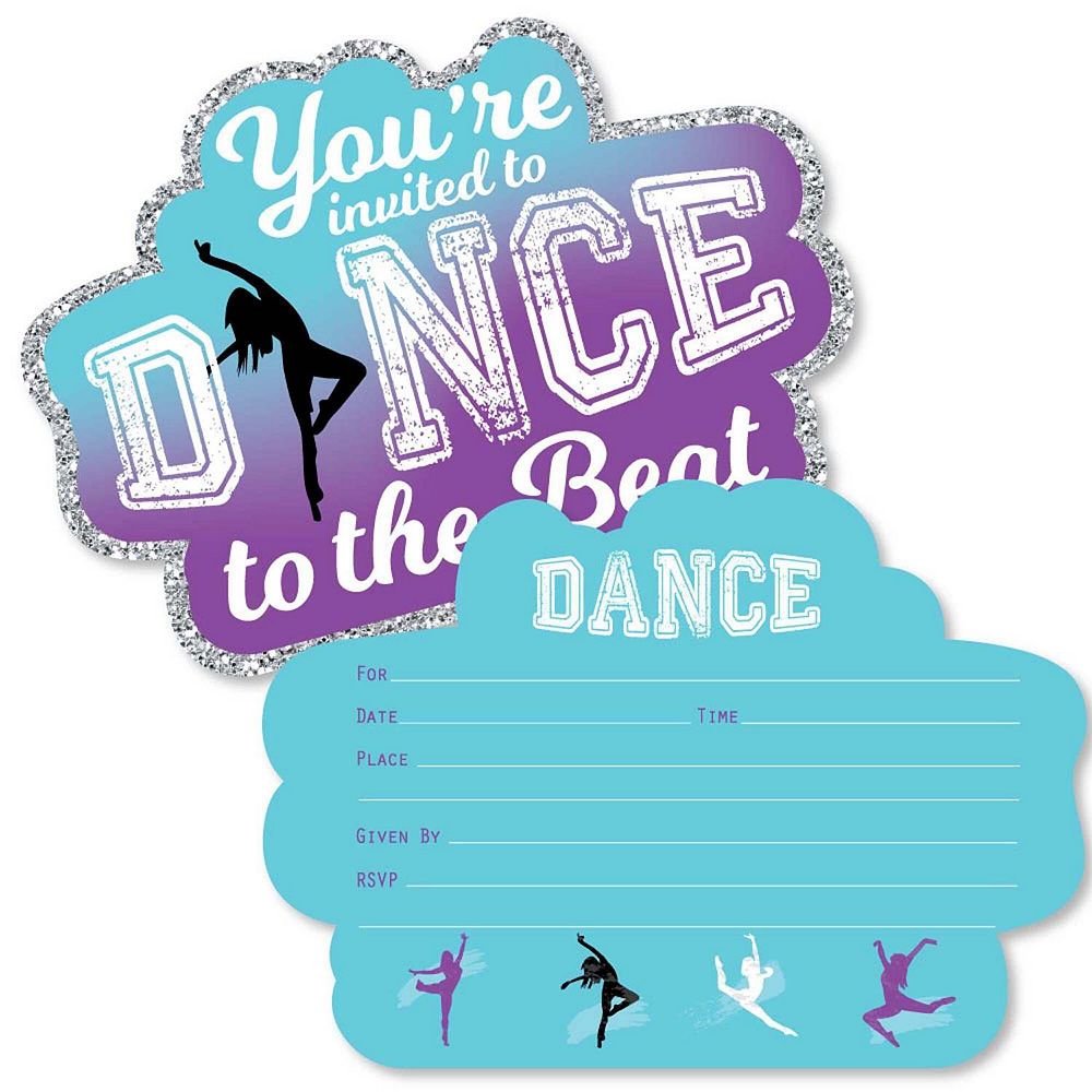 Big Dot Of Happiness Must Dance To The Beat - Dance Shaped Fill-in ...