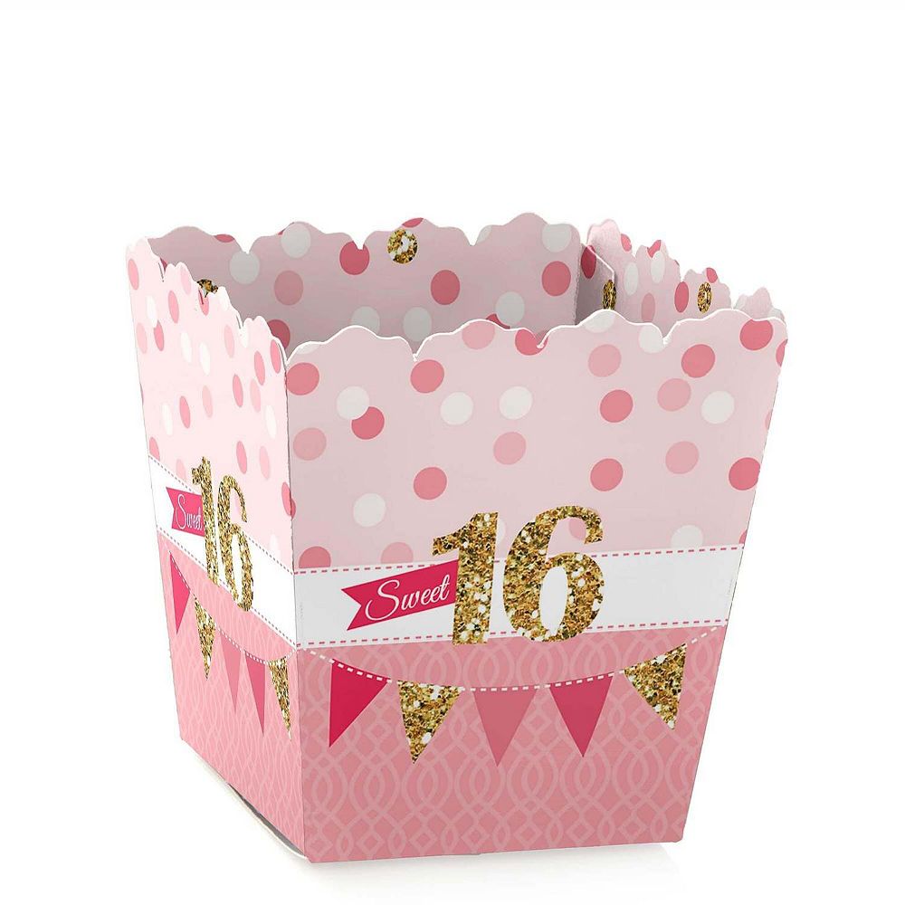 Big Dot Of Happiness Sweet 16 Party Mini Favor Boxes Birthday Party ...