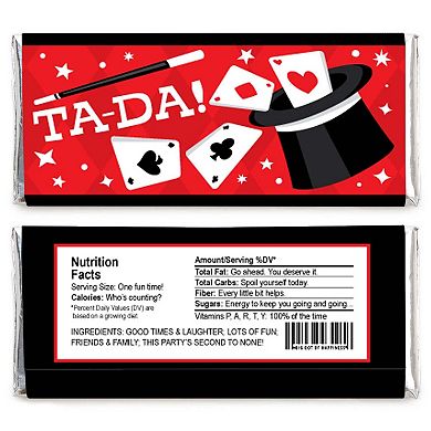 Big Dot Of Happiness Ta-da, Magic Show Candy Bar Wrapper Magical ...
