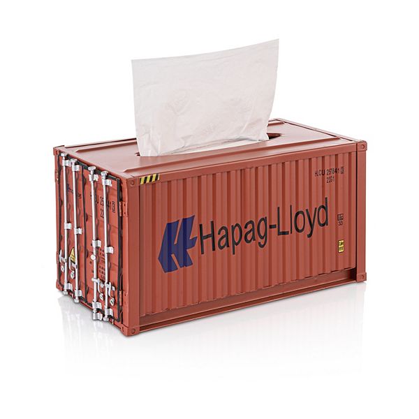 Metal Shipping Container Tissue Box Cover