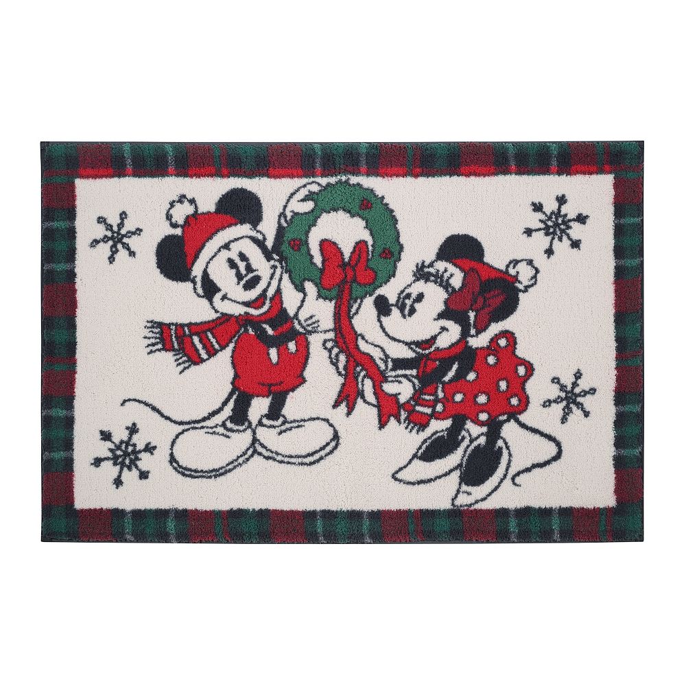 Disney's Mickey Mouse & Minnie Mouse Holiday Bath Rug by St. Nicholas ...