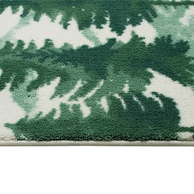 St. Nicholas Square® Watercolor Trees Bathroom Rug