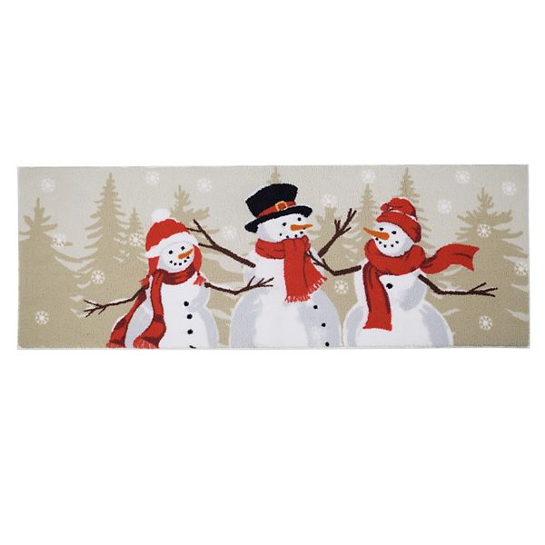 St. Nicholas Square® Yuletide Snowman Bath Rug Runner