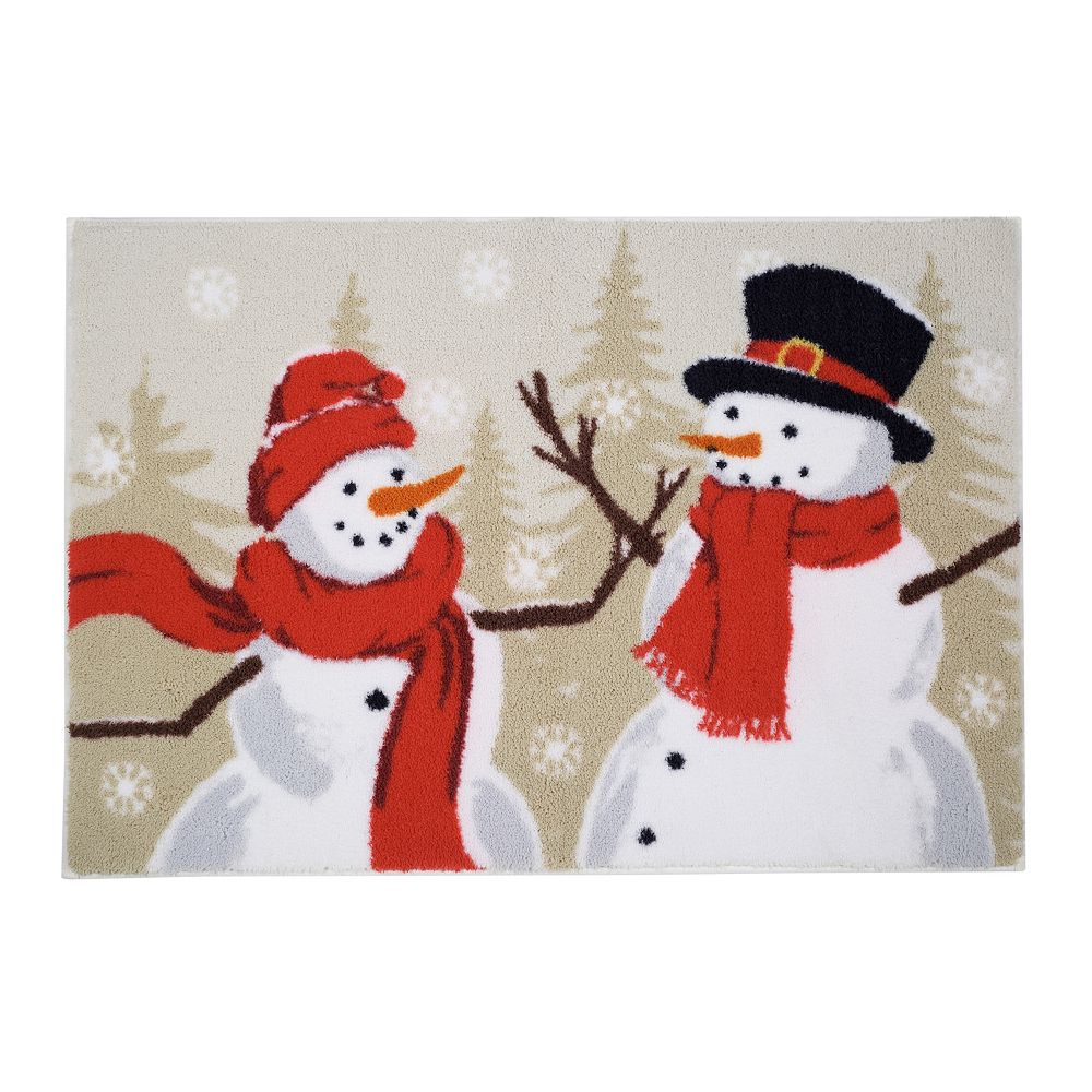 St. Nicholas Square® Yuletide Snowman Bathroom Rug