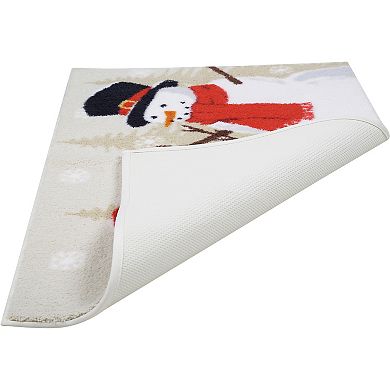 St. Nicholas Square® Yuletide Snowman Bathroom Rug
