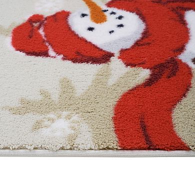 St. Nicholas Square® Yuletide Snowman Bathroom Rug