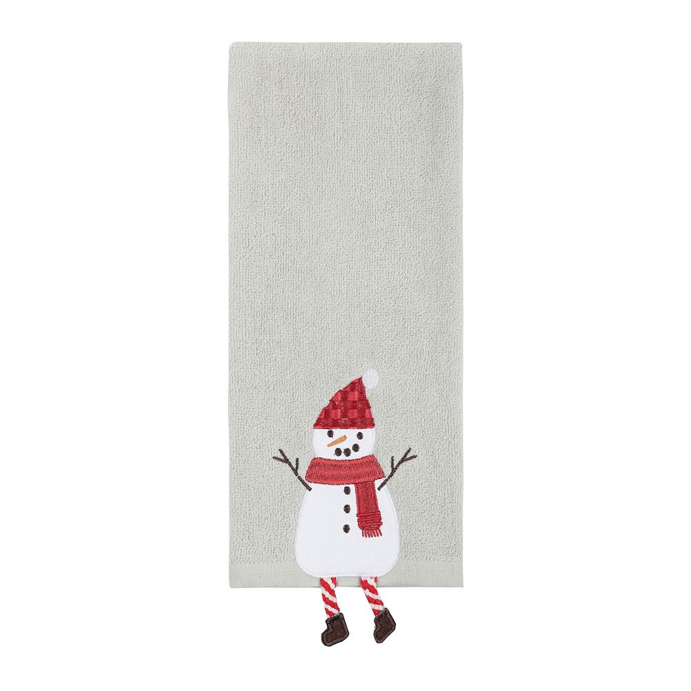 St. Nicholas Square® Snowman Dangle Legs Hand Towel