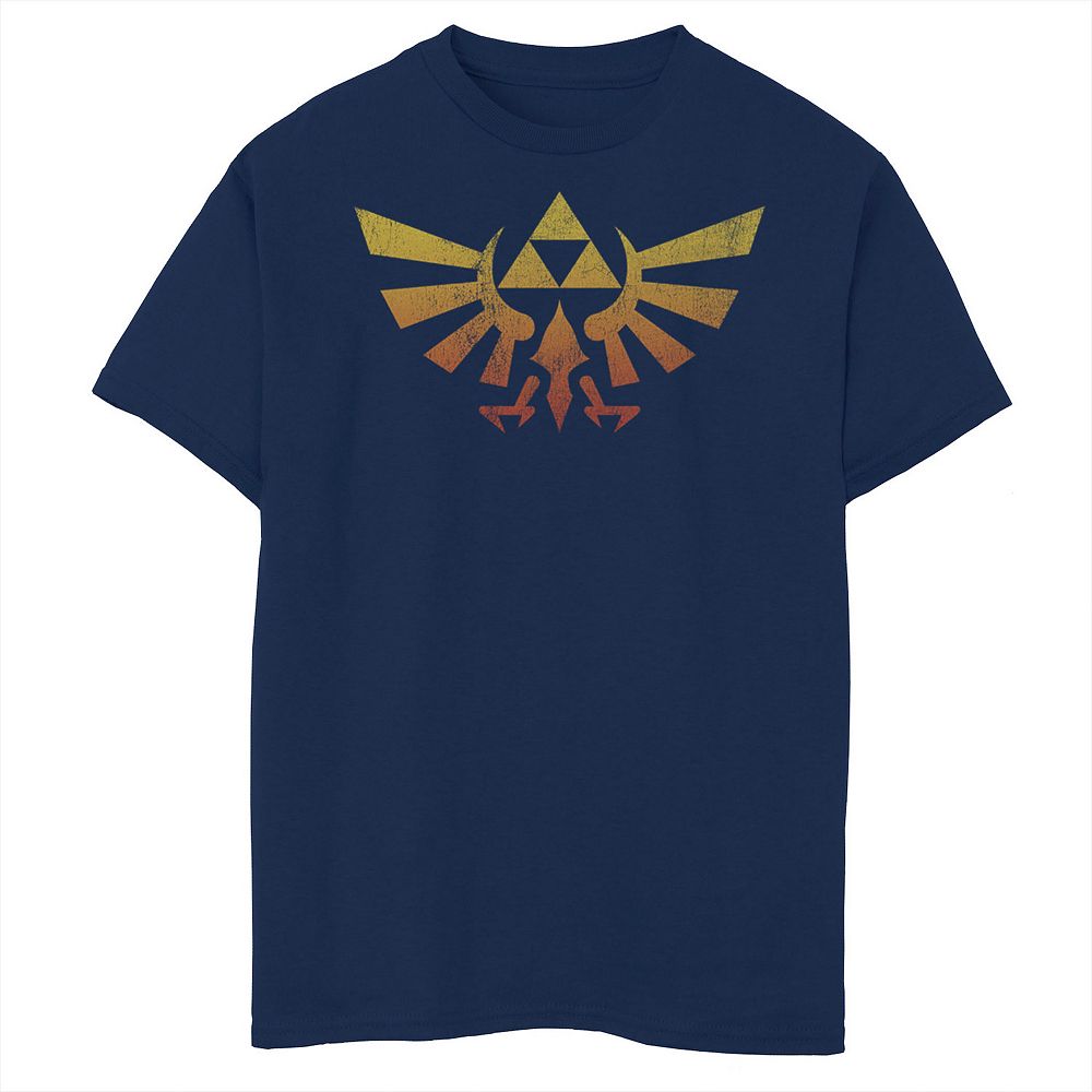 Boys The Legend Of Zelda Gradient Hyrule Crest Husky Graphic Tee