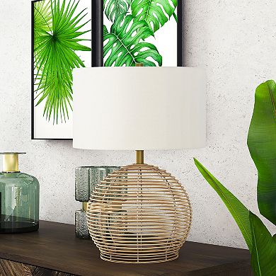 Finley & Sloane Bryn Rattan Table Lamp